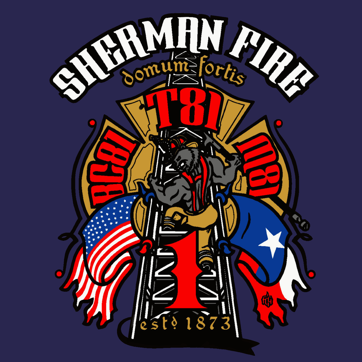 Station 1 Logo Sticker – Taylor’d Apparel